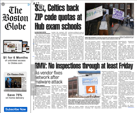 Boston Globe Looks for Subscribers . . . in the Herald | It's Good to ...